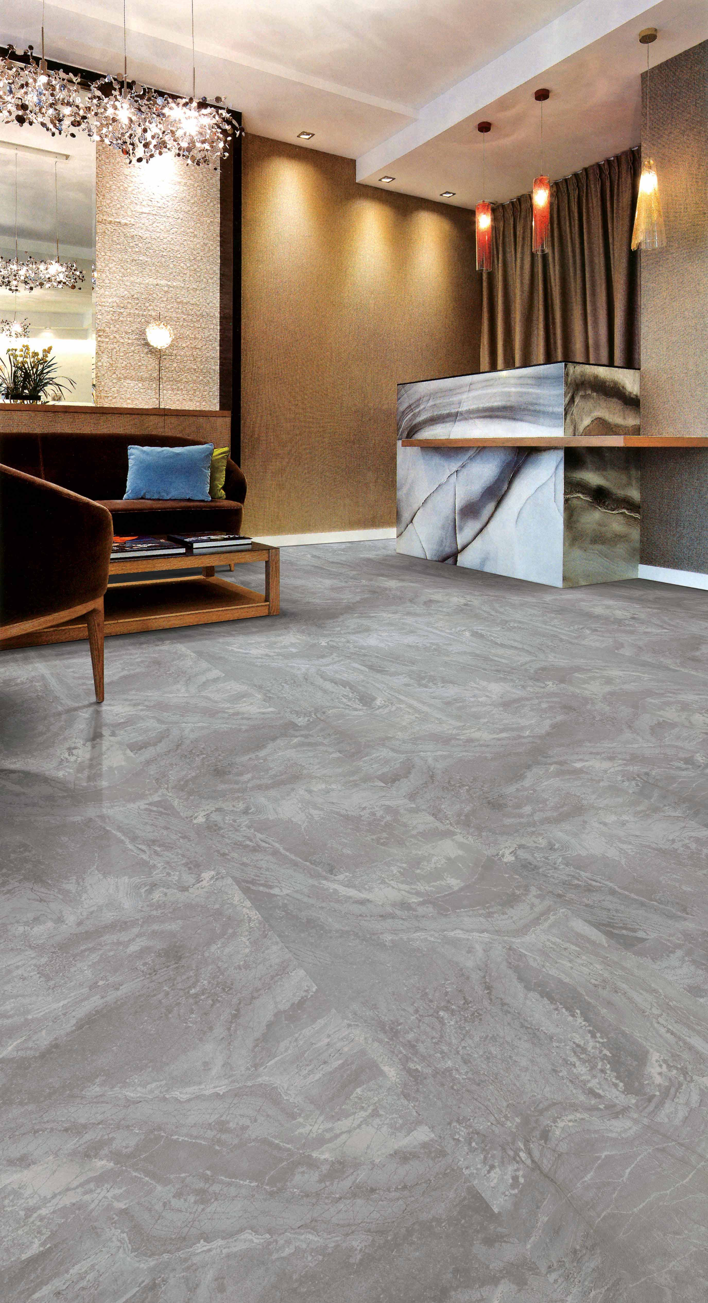 Brimstone - Fuzion SmartDrop Elite Tile 18” x 36” Vinyl Tile