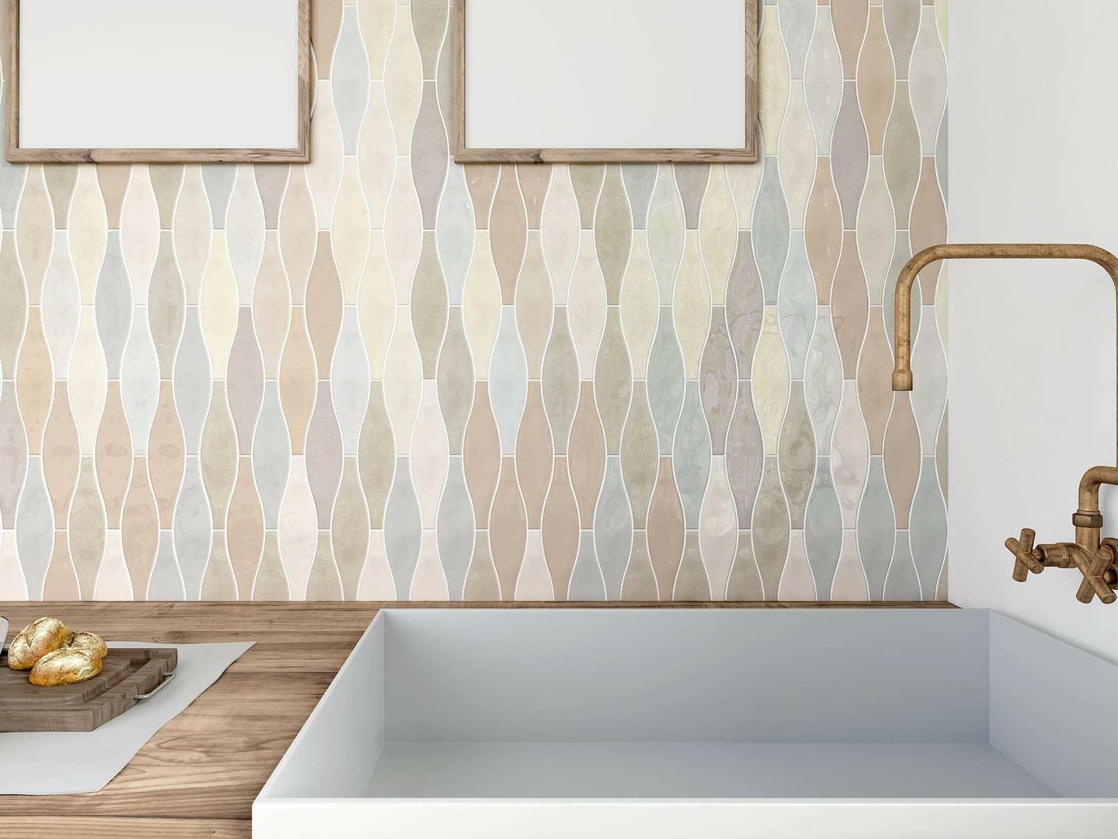 Centura Backsplash Tile - Wave Collection