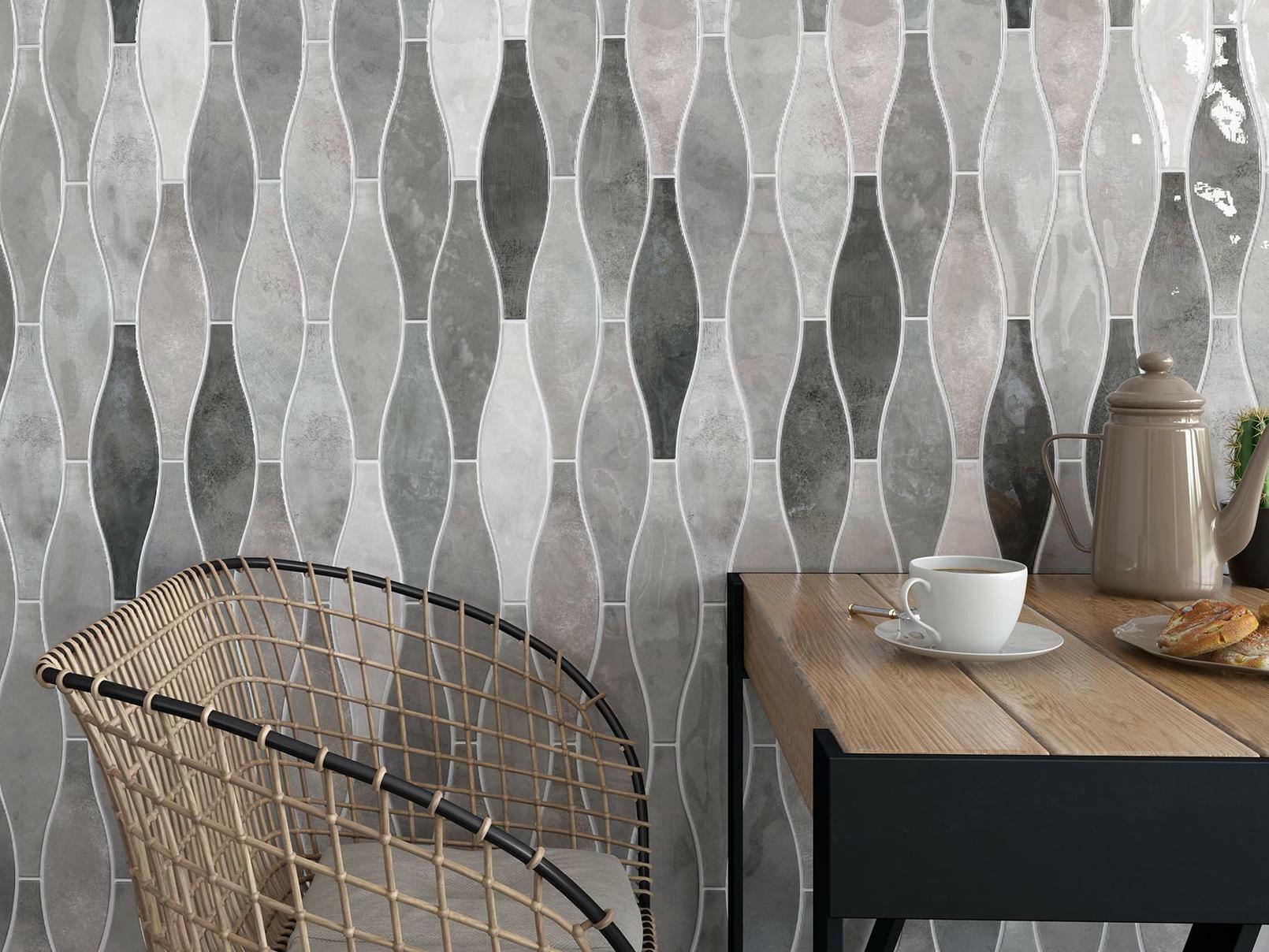 Centura Backsplash Tile - Wave Collection