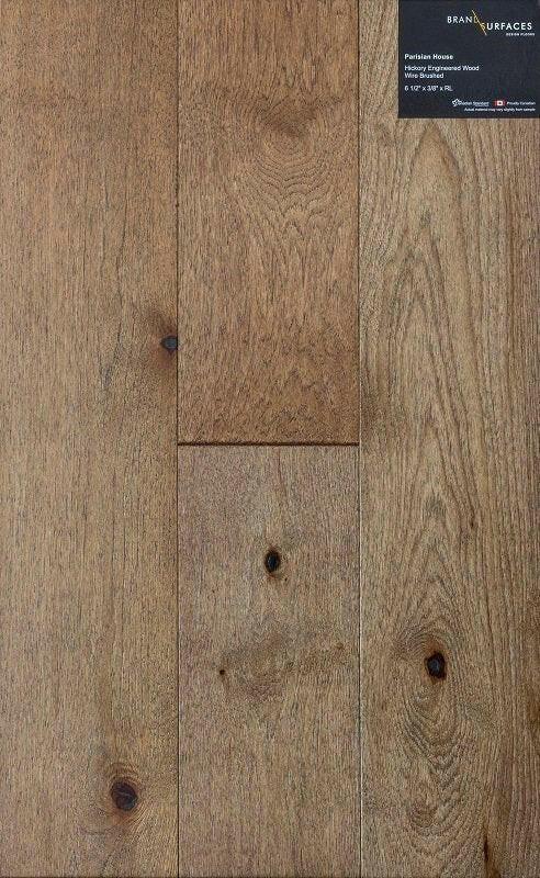 Parisian House - BRAND SURFACES 6-1/2" Hickory HDF Engineered Hardwood