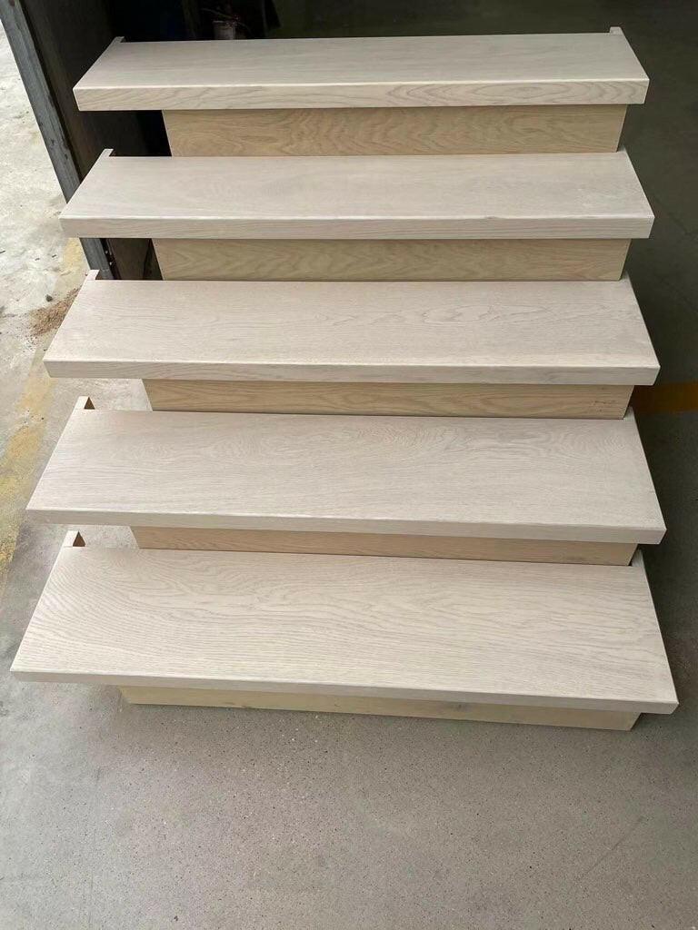 Vidar Design Hardwood Stairs (Both Side Open Return) – ADVANCED FLOORING